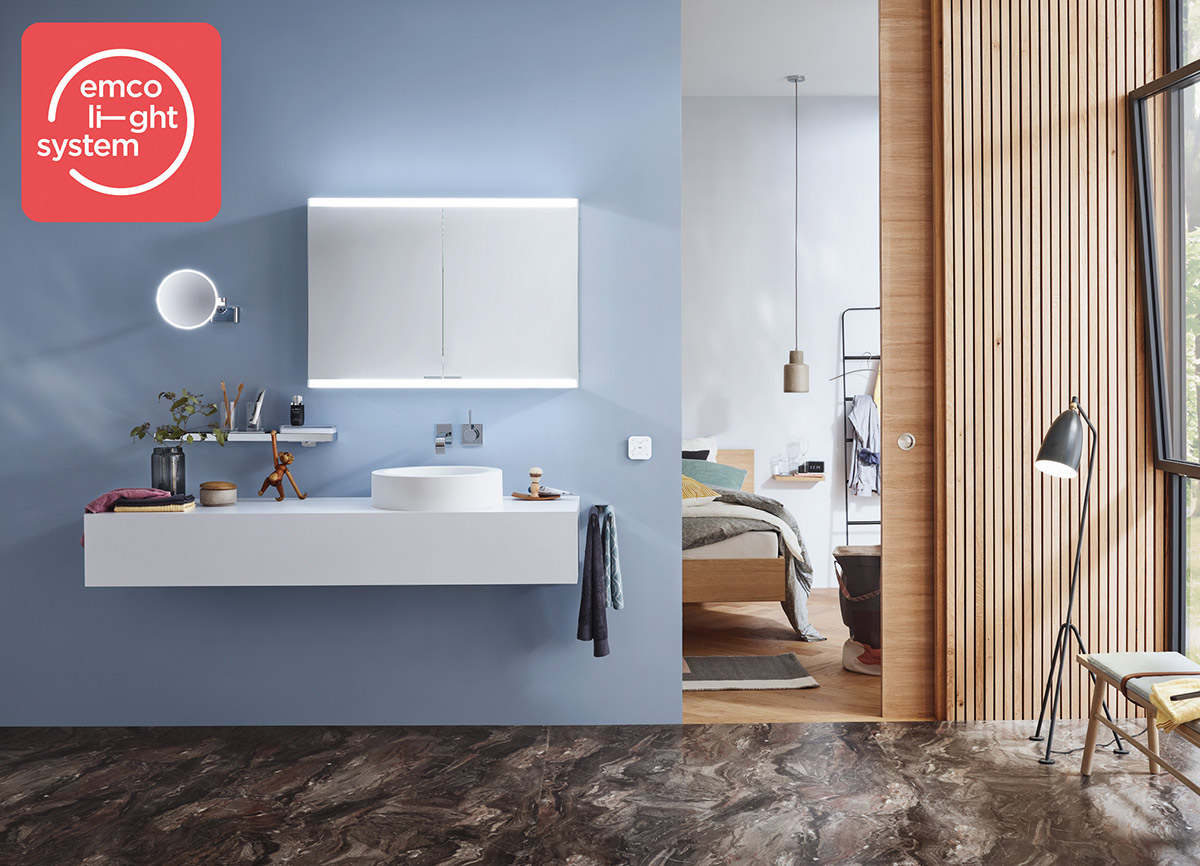 Smarte Beleuchtung im Badezimmer: „emco light system“ steurt das Licht ...